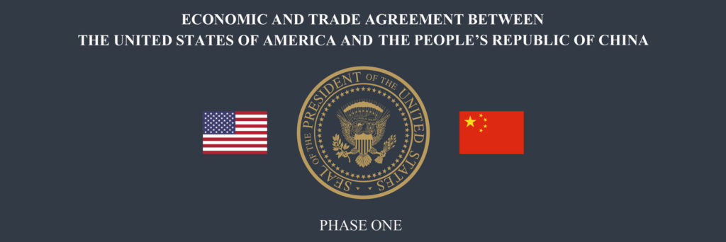 US-China Phase One Agreement Text & Fact Sheets - FDRA